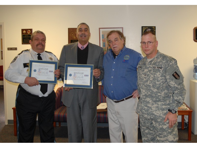 Essex County Sheriff And Lieutenant Honored For Supporting Military Danvers Ma Patch