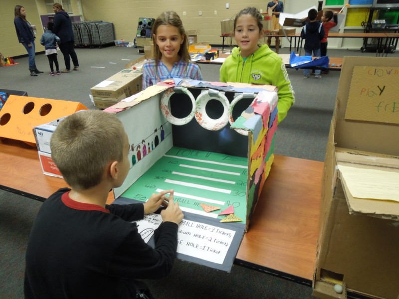 Cardboard Arcade STEAM Project | Cardboard Arcade Ideas | Minecraft box ...