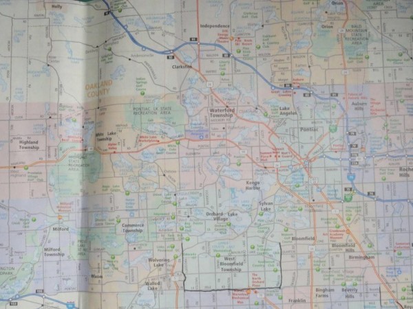 Oakland County Zip Code Map - Map