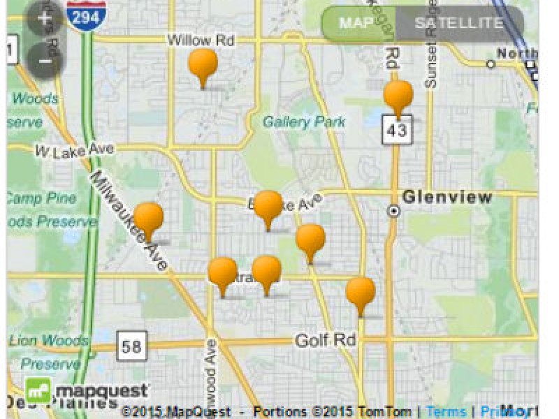 Glenview Il Zip Code Map - Map