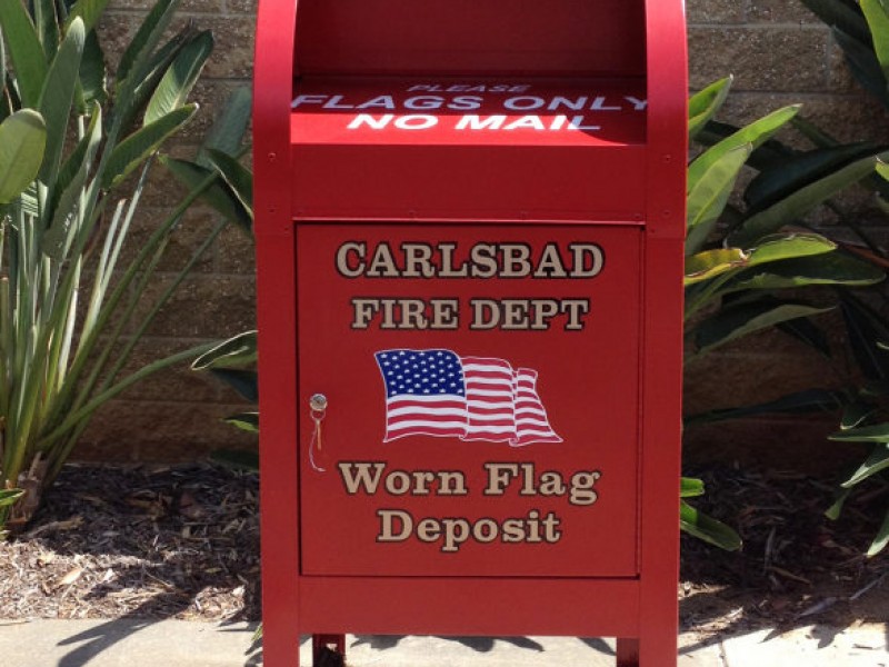 Drop Box to Retire American Flags Installed at Carlsbad Library ...