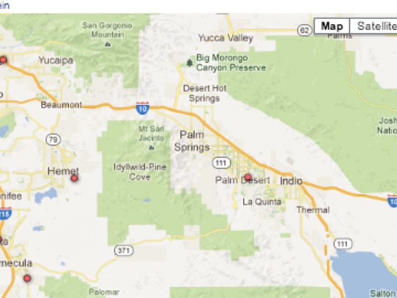 Hemet Ca Zip Code Map - United States Map